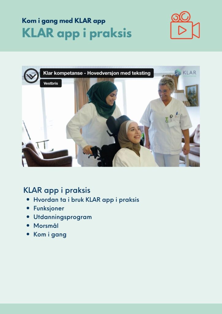 Kom i gang med KLAR app - Klar Kompetanse